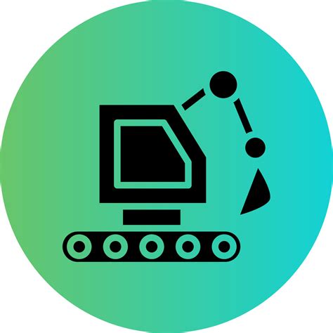 Backhoe Vector Icon Design Vector Art At Vecteezy