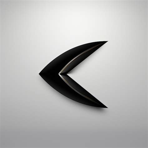 Premium AI Image A Black Arrow Icon With Upstrokes In The Style Of