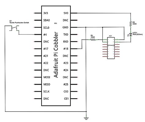 Raspberry Pi Blinking Led Circuit Circuit Diagram