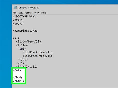 How To Create A Nested List In HTML Steps With Pictures