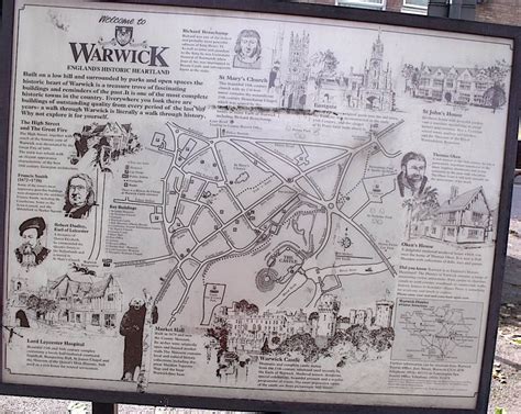 Warwick And Warwickshire Maps Free Pdf Downloads Tourist Vintage And Road Maps