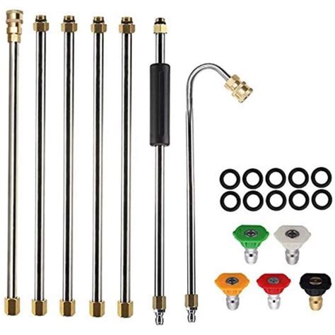 Outil de nettoyage de gouttière nettoyeur haute pression u Baguettes d extensionlance de