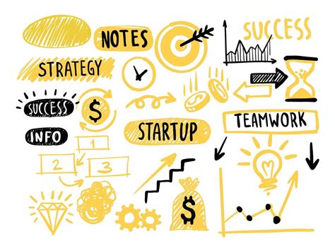 Hand Drawn Marker Design Graphic Elements 13215737 Vector Art At Vecteezy