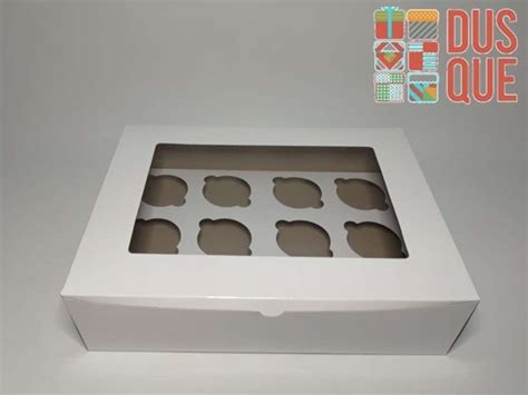 Jual Dus Box Isi Cupcake Muffin Puding Lubang Putih Polos Pcs Di Seller Shin Store