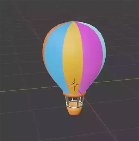3d Model Cartoon Balloon Vr Ar Low Poly Cgtrader
