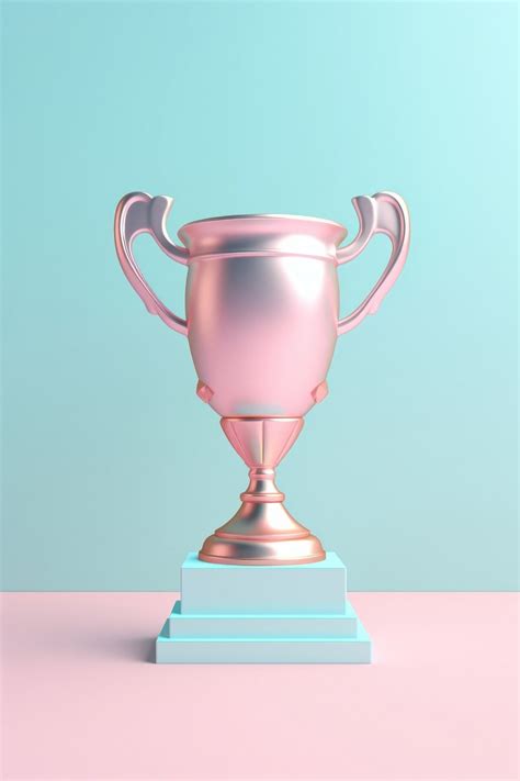 Cute Trophy Achievement Investment Decoration Free Photo