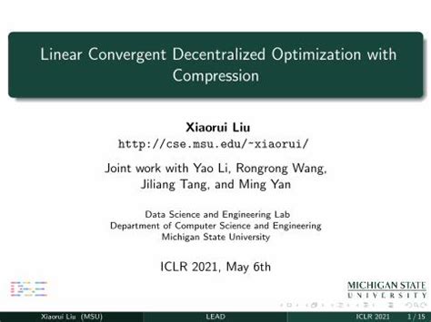 PDF Linear Convergent Decentralized Optimization With Compression DOKUMEN TIPS