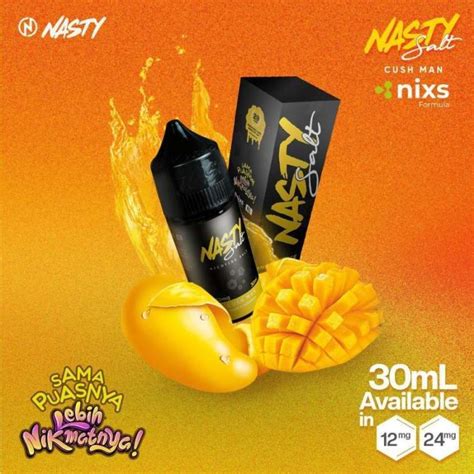Jual Nasty Cushman Mango Original Salt Nic 30ml Liquid Cush Man Salt