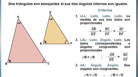 Criterio Dos Tri Ngulos Son Semejantes Si Tienen Dos Lados The Best