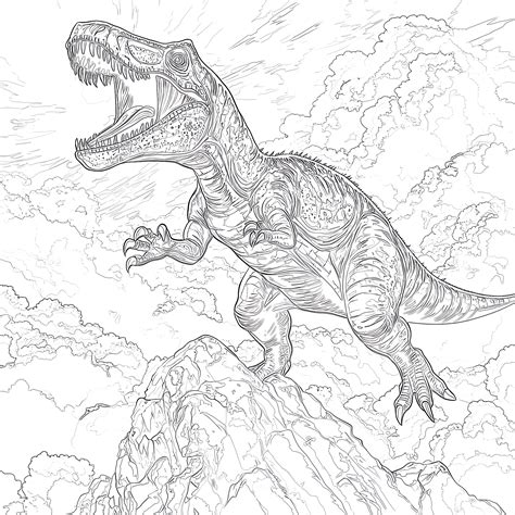 Giganotosaurus Cartoon Coloring Page How To Draw A Spinosaurus Vs