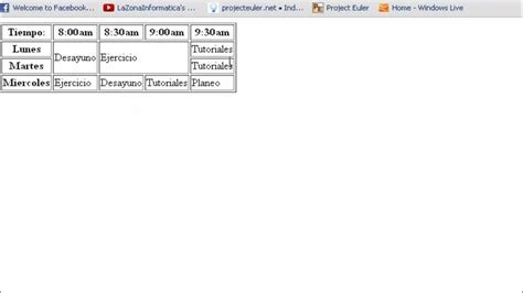 Tutorial De Xhtml Y Css 11 Mas Acerca De Tablas Youtube