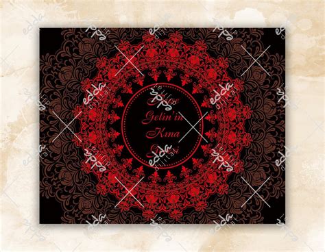 Kırmızı Desenli Kına Pisti Kaplaması Fiyatı Eddadijital