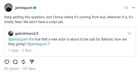 James Gunn Responde A Los Rumores Sobre El Casting De Batman Del