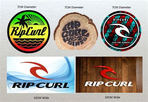 Rip Curl V3 Stickers Set X5 Surf Board Car Bike Boards Etc Mixed Laminated High Quality