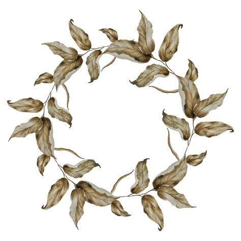 Moldura Aquarela E Logotipo Com Flores Secas Clipart De Pintura à Mão