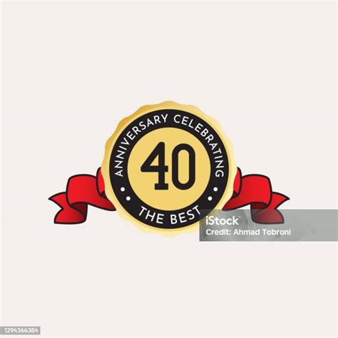 40 周年慶典向量範本設計插圖向量圖形及更多事件圖片 事件 典禮 商務 Istock
