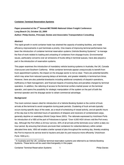 Container Reservation Systems Web Download Free Pdf Containerization Truck Driver
