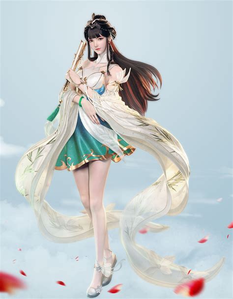 Games Posters Petals Fantasy Art Brunette Fantasy Girl Hd Phone