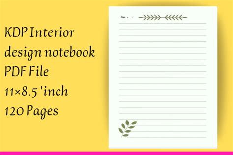 KDP Interior Design Notebook Graphic By Sara Design Creative Fabrica
