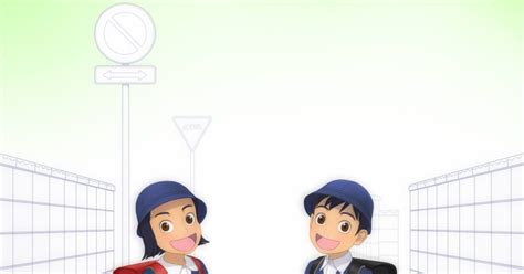 オリジナル ブロック塀と標識と小学生 アカシロキイロのイラスト Pixiv