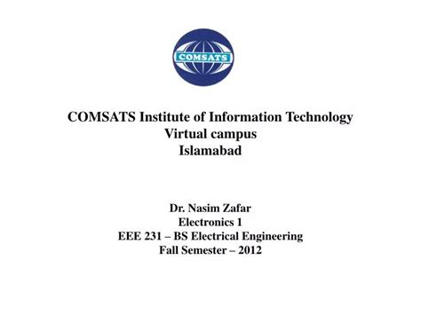 Ppt Comsats Institute Of Information Technology Virtual Campus Islamabad Powerpoint