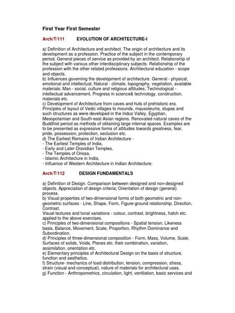architecture syllabus pdf integral force