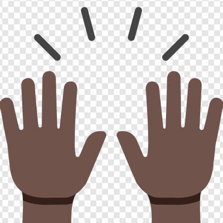 Praise Hands Emoji Visual Depicting Community Png