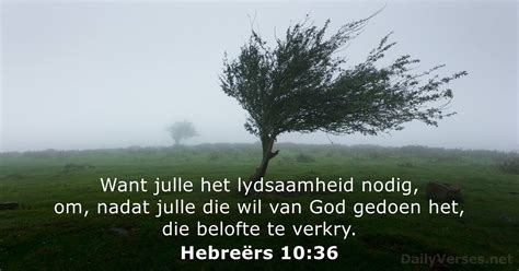07 September 2023 Bybelvers van dag Hebreërs 10 36