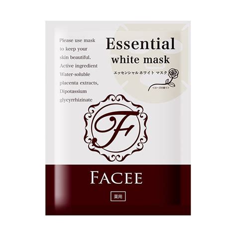 プラセンタエキス配合 Facee エッセンシャルホワイトマスク