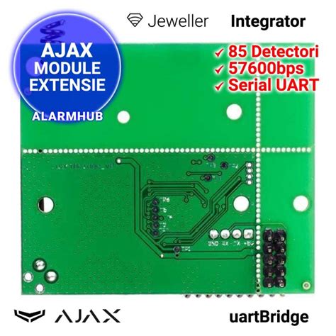 AJAX UartBridge Interfata 85 Detectori Wireless AJAX Interfata UART