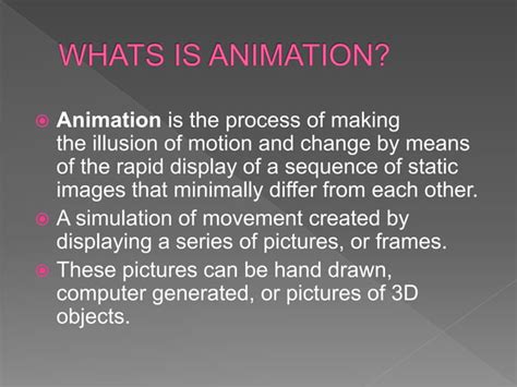 Animation And Animation Techniques Pptx