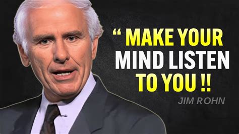 Control Your Mind Before It Controls You Jim Rohn Motivation Youtube