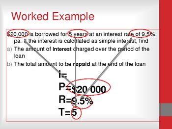How To Calculate Simple Interest By Tangible Teaching Resources TPT