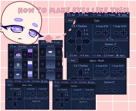 How To Make Beautiful Eyes In The Gacha Club🎀💗 Seni Ungu