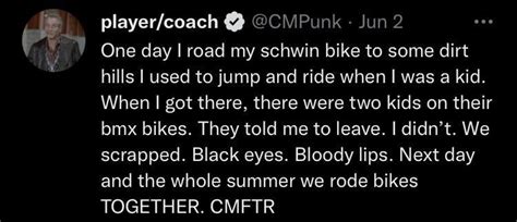 One Of Cm Punks Last Tweets June 2nd Sound Familiar Rjimcornette