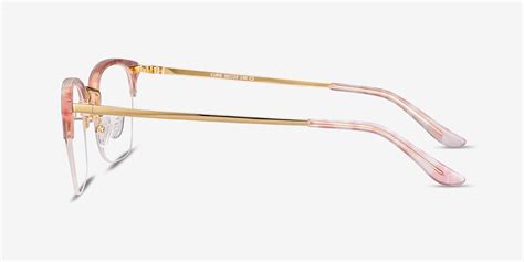 Curie Browline Pink Glasses For Women Eyebuydirect Canada