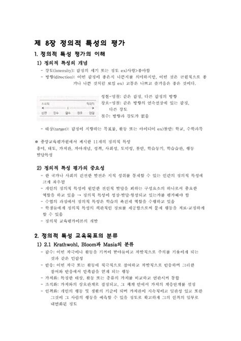 교육평가 제8장 정의적 특성의 평가 인문교육