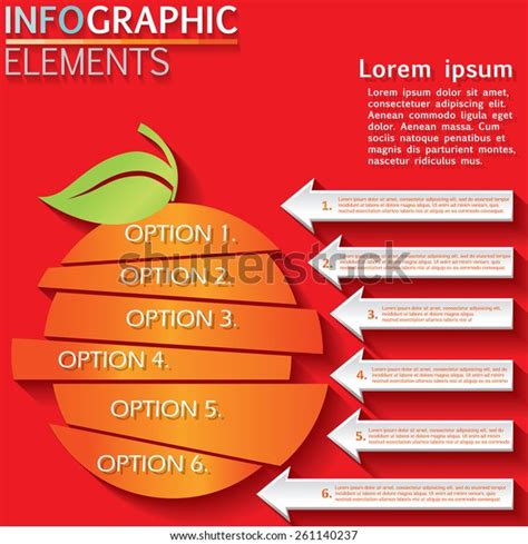 Orange Segmentation Stock Vector Royalty Free 261140237 Shutterstock