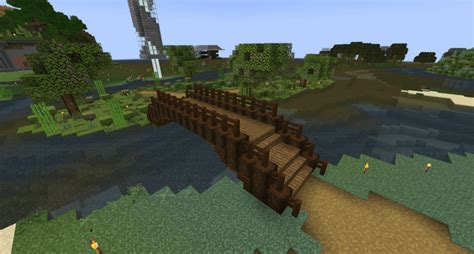 A Bridge To A Custom Manmade Island R Minecraftbuilds