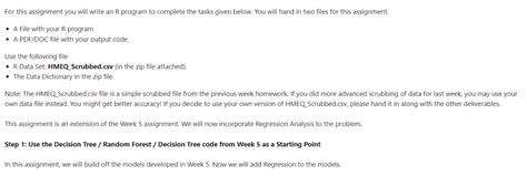 For This Assignment You Will Write An R Program To Chegg