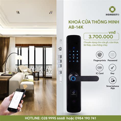 Khóa cửa vân tay thông minh HOMEKIT chính hãng giá rẻ