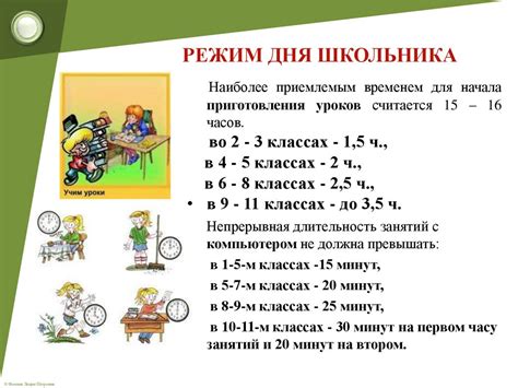 Режим дня школьника презентация онлайн