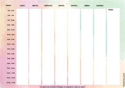 Horario arcoíris Yuleisy Roque Garcia uDocz