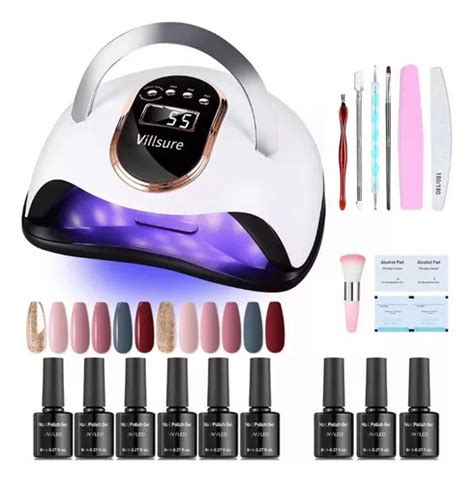 Lámpara De Uñas Uv Led Esmalte Kit Para Uñas Completo w Meses sin interés