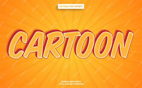 Premium Vector Cartoon Style Editable Text Effect