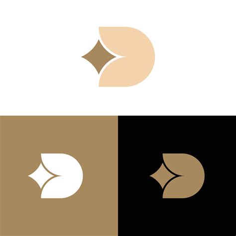 Abstract Letter D Logo Design With Modern Minimalist Style Variations