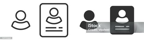 회원 사용자 아이콘 픽토그램 간단한 벡터 그래픽 선 개인 데이터 아바타 내 계정 고객 직원 자격 증명 Id 문서 이미지 검정 흰색 사람 세부 정보 카드 기호 사람 남자