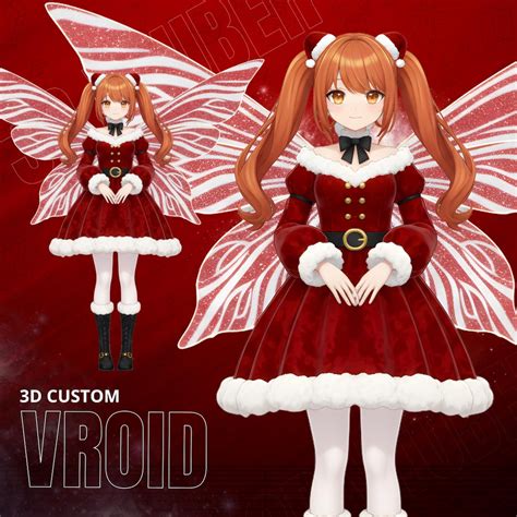 Custom Anime 3d Vtuber Model Vroid Avatar Vrm File Vrchat Ready