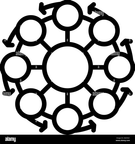 Pie Chart Icon Outline Vector Population Growth Graph Increase Stock