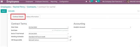 How To Create Employee Contract In Odoo 13